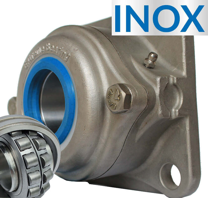 STAINLESS flange, pillow block bearings for EXTREME conditions